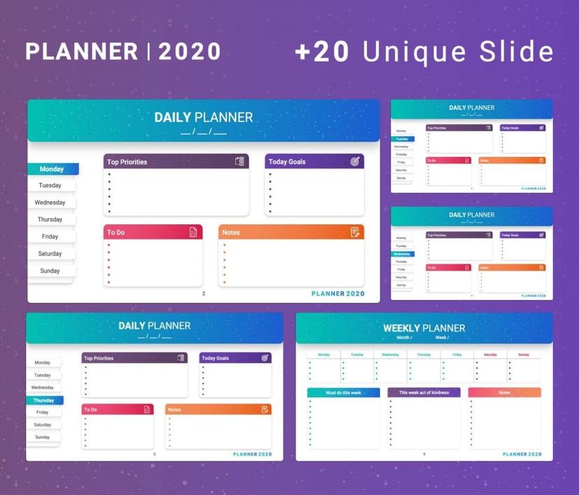 Premast | Modern Planner PowerPoint Presentation Template 2020