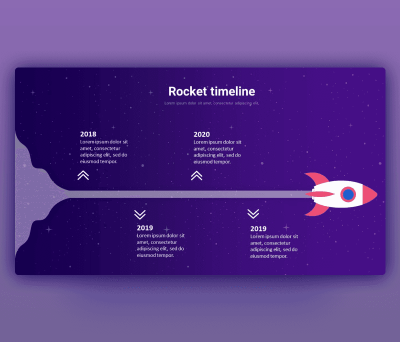 Premast | Free Animated Rocket Timeline PowerPoint Template