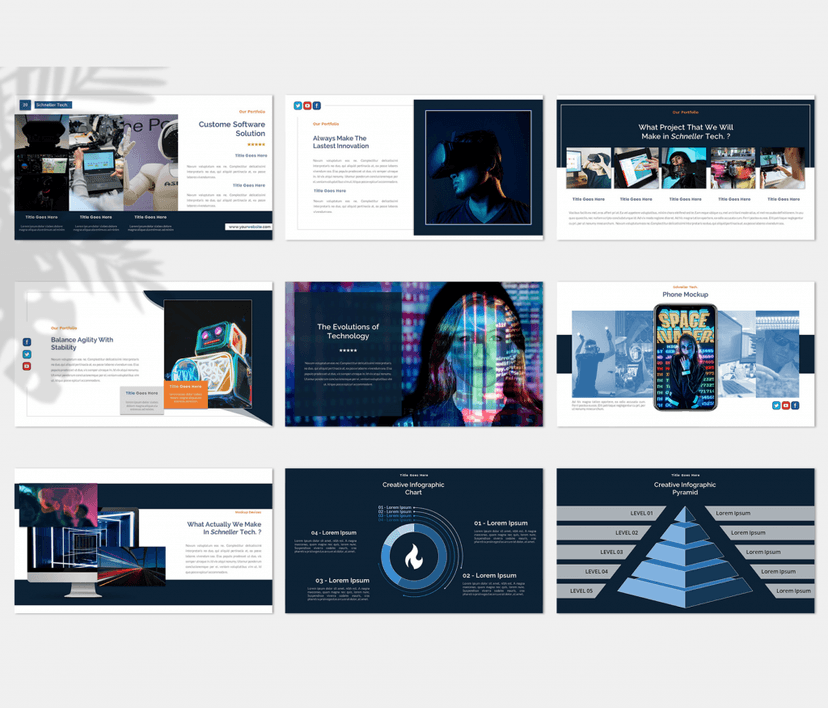 Premast | Schneller – IT & Technology Presentation Template
