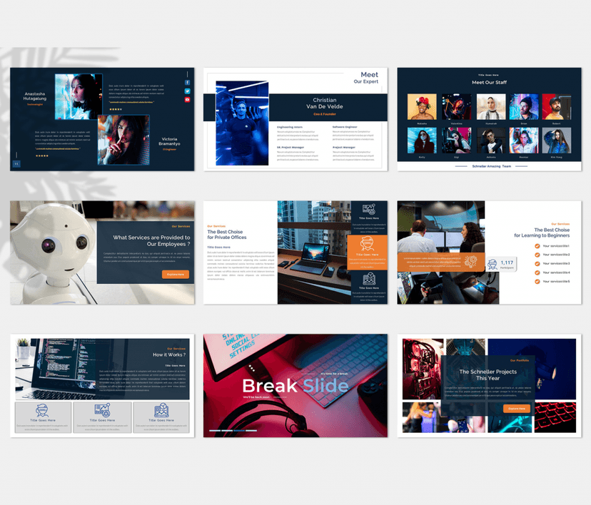 Premast | Schneller – IT & Technology Presentation Template
