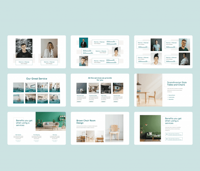 Premast | Sweet Home - Interior Design PowerPoint Template