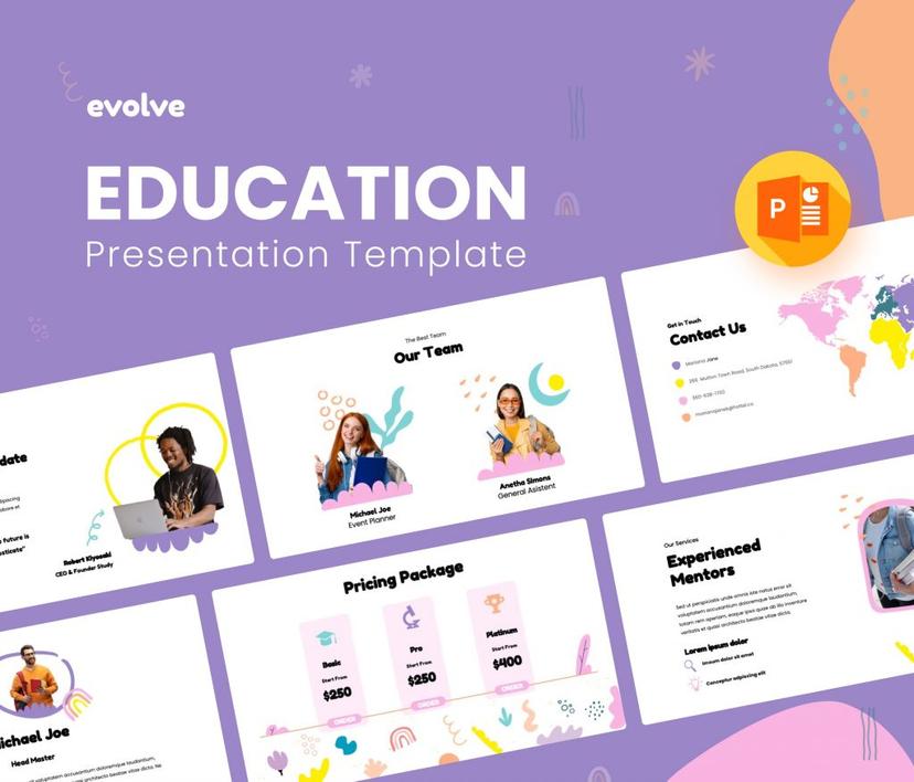 Premast | Evolve - Education and Course Presentation Template.