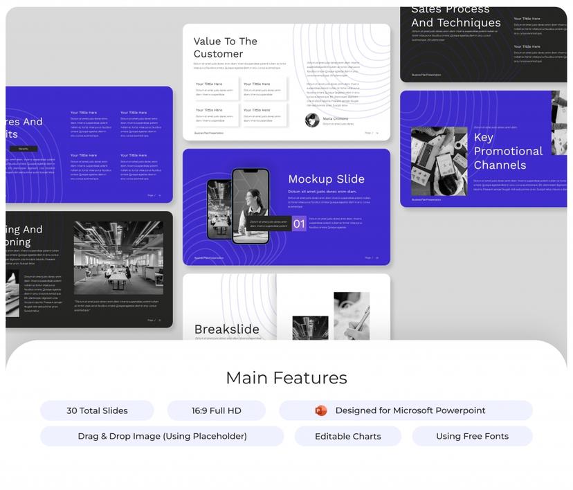 Premast | Building The Future- Business Plan PowerPoint Template
